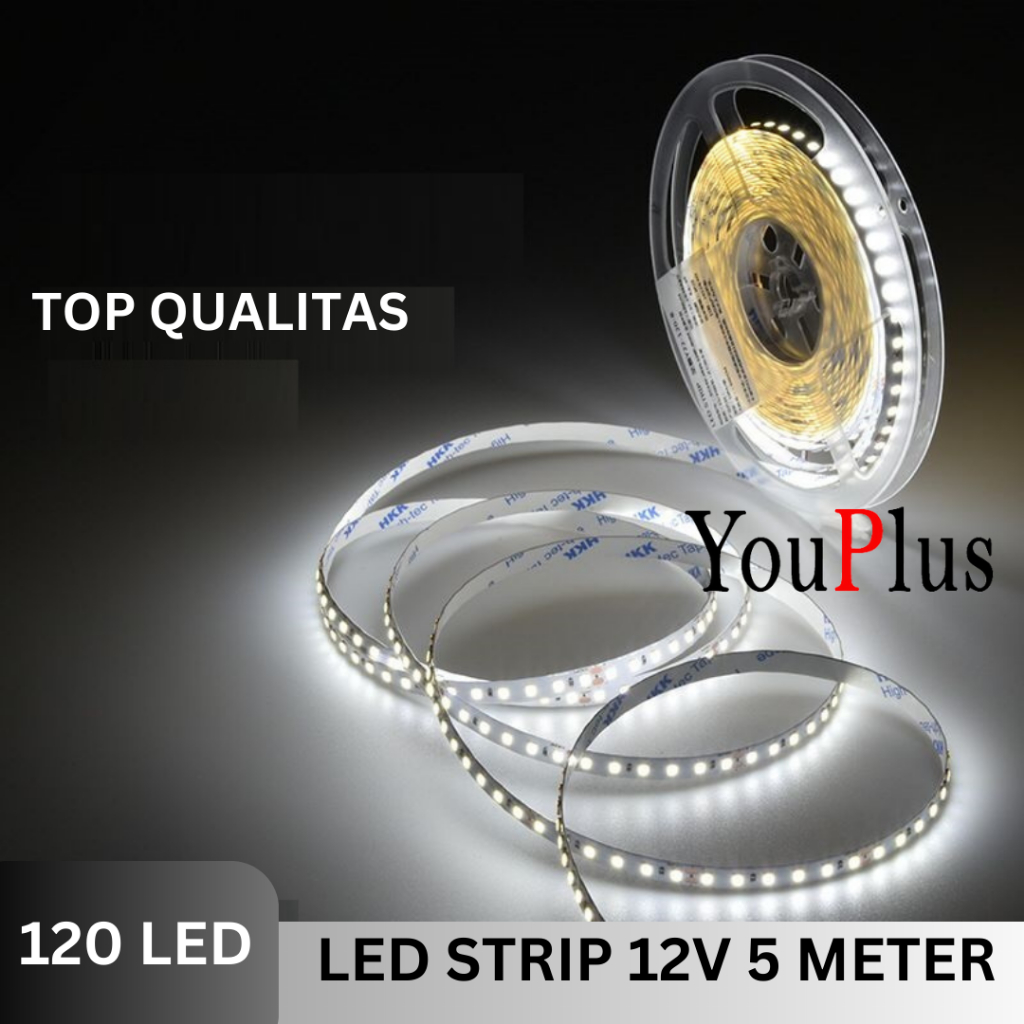 Jual lampu led strip / LED Strip Lights Natural White 4000K 5M 120LED ...