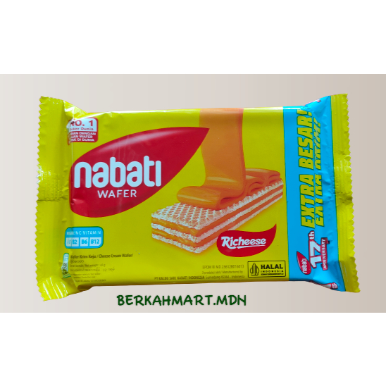 Jual NABATI RICHEESE WAFER EXTRA BESAR 43 GR | Shopee Indonesia
