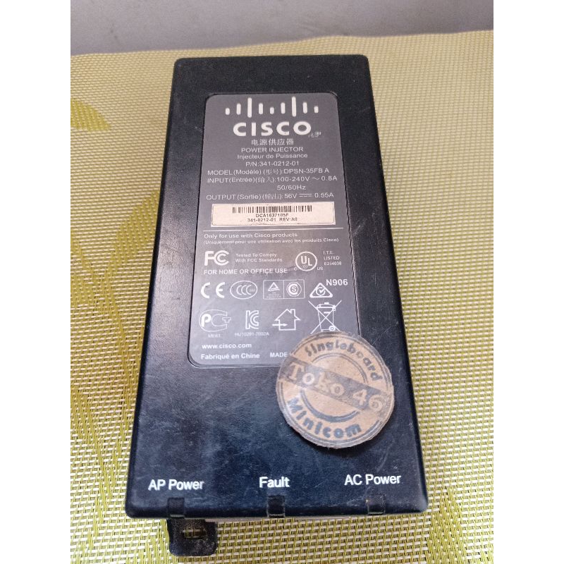 Jual Cisco POE Power Over Ethernet Adaptor Access Point Injector DPSN ...