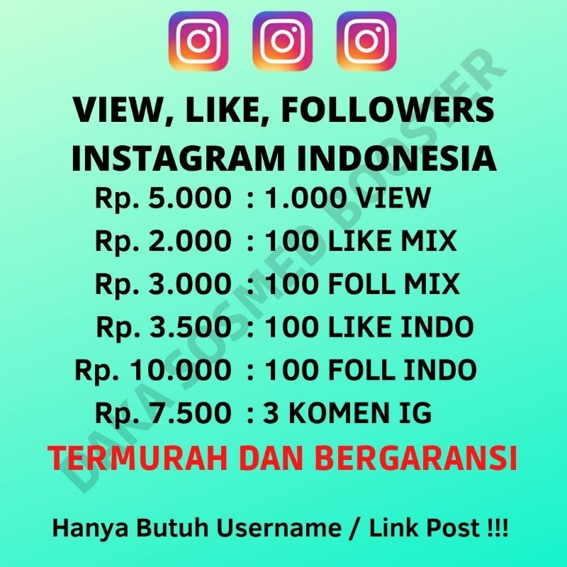 Jual VIEW LIKE FOLLOWER INSTAGRAM | Shopee Indonesia