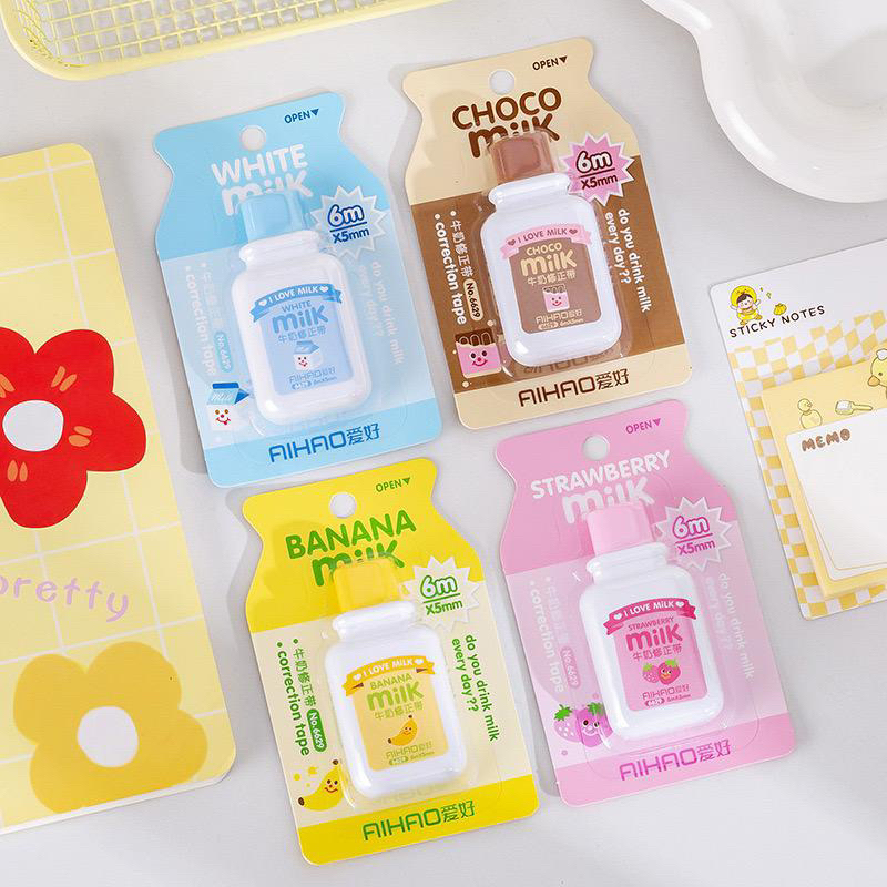 Jual STIPO TIPEX KERTAS BOTOL SUSU LUCU | CORRECTION TAPE KERTAS TIPEX ...
