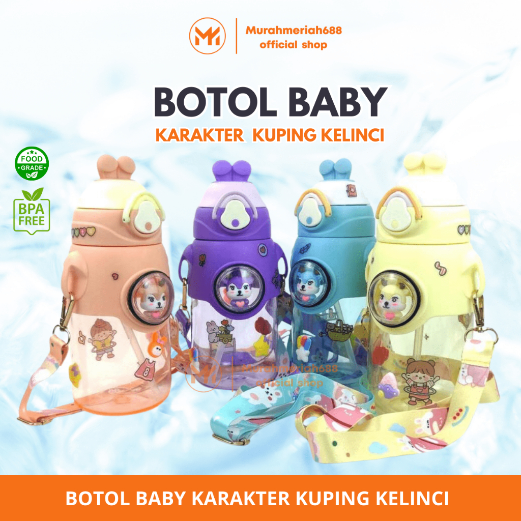 Jual MM - BOTOL ANAK LUCU KARAKTER KUPING KELINCI - BOTOL MINUMANAK ...