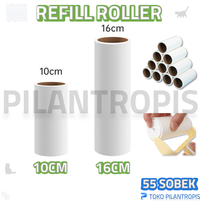 Jual REFILL ROLL BULU KUCING ANJING PET HAIR REMOVAL REMOVER STICKY ...