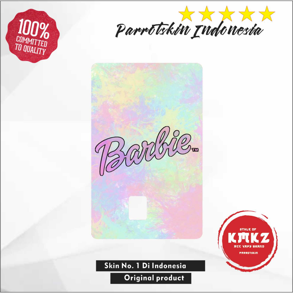 Jual Skin Card Barbie edition Emoney Flazz Tapcash ATM Debit Credit ...