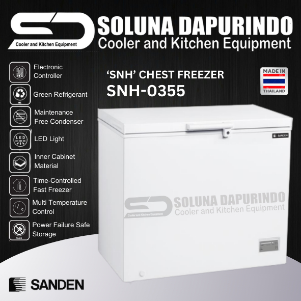 Jual SANDEN Chest Freezer SNH-0355 / SNH0355 / SNH 0355 / Peti ...