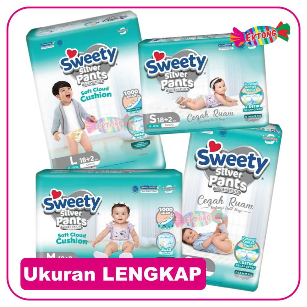 Jual SWEETY SILVER PANTS Popok Celana All Variant | Shopee Indonesia