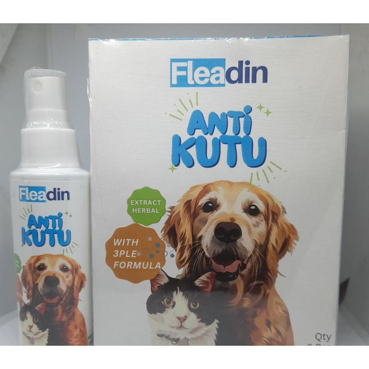 Jual FLEADIN SPRAY 100ML Obat Kutu Semprot Hewan Kucing Anjing Anti ...