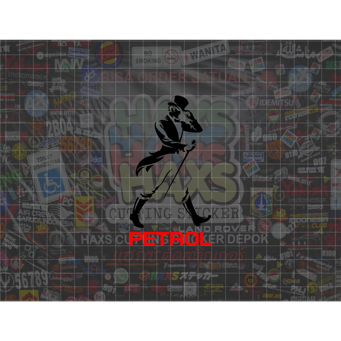 Jual Cutting Sticker Johnnie Walker Ukuran 6 cm untuk tutup tanki mobil ...