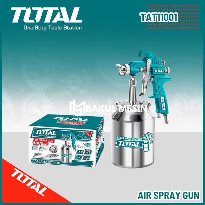 Jual TOTAL TOOLS TAT11001 air spray gun tabung bawah 1000ml semprot cat | Shopee Indonesia