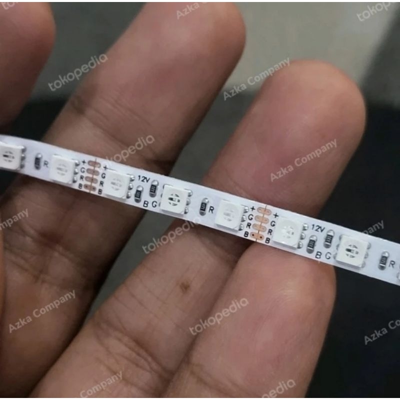 Jual 50cm Led strip 3535 RGB 12v lebar 5mm | Shopee Indonesia