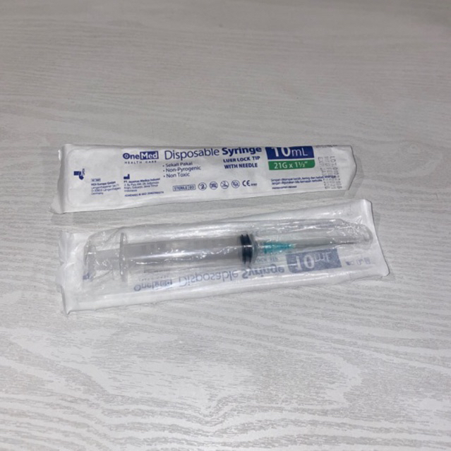 Jual Disposable Syringe OneMed 10CC suntikan 10CC (ecer) | Shopee Indonesia