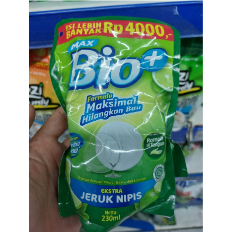 Jual sabun cuci max bio 230 Ml Gratis 50Ml | Shopee Indonesia