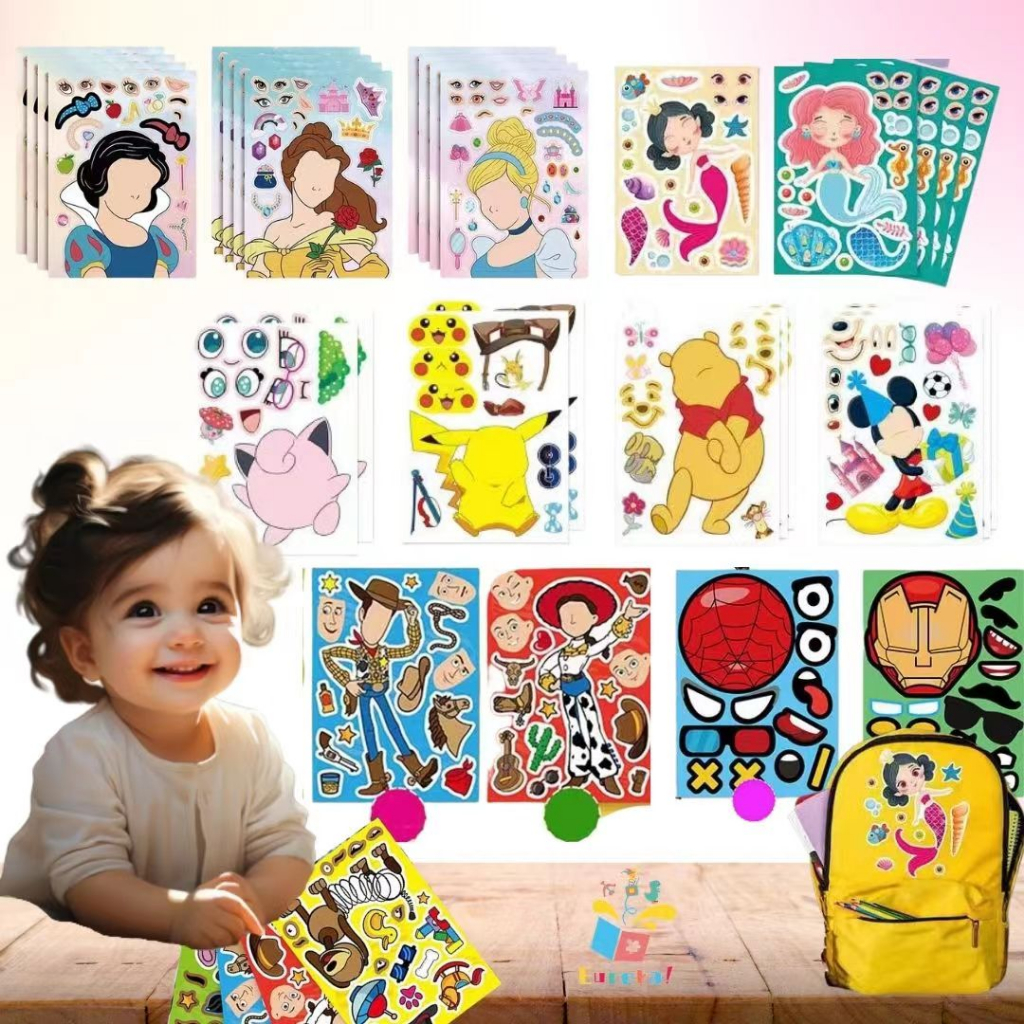Jual Sticker Ekspresi Mainan Anak Bisa Ditempel Di Tas atau Permukaan ...