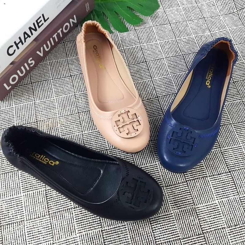 Jual Sepatu Flatshoes Ballerina Variasi Laser Flat RJ91 | Shopee Indonesia