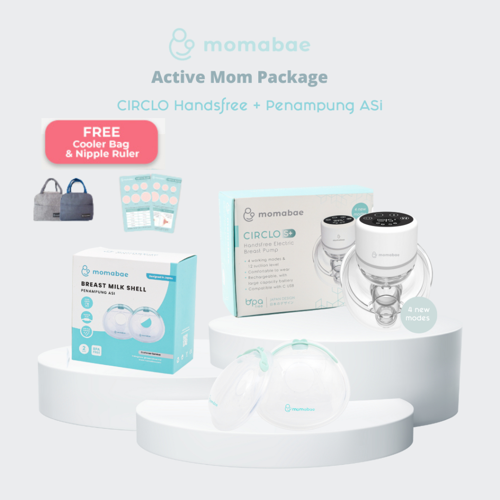 Jual Momabae Bundling Circlo S Free Cooler Bag Penampung Asi Double