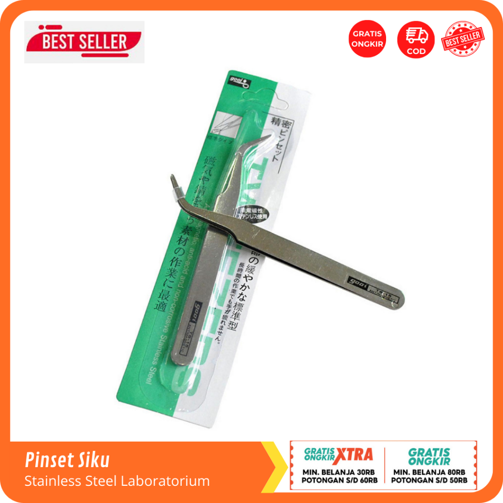 Jual Pinset Siku Stainless Steel Alat Bantu Jepit Laboratorium Tidak ...