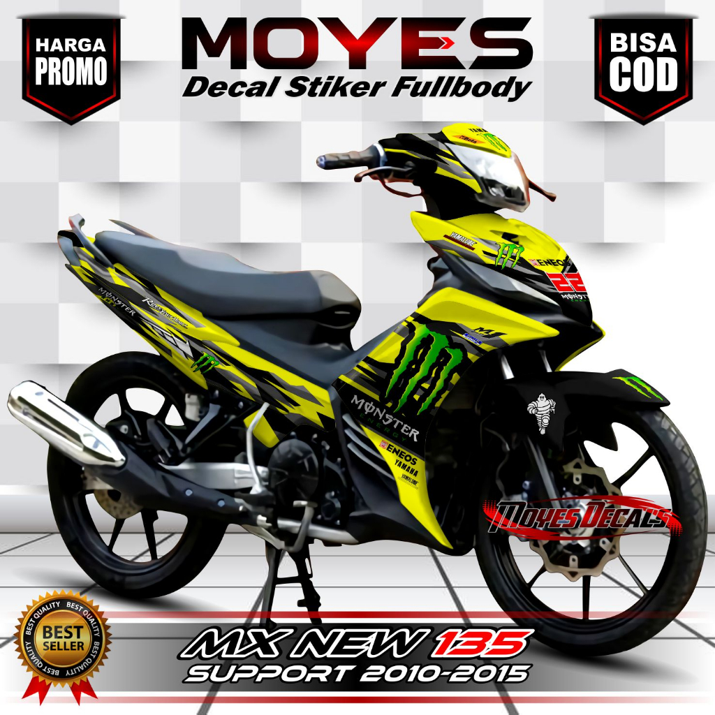 Jual Decal Jupiter MX 135 New Full Body - Stiker Jupiter MX 135 New ...