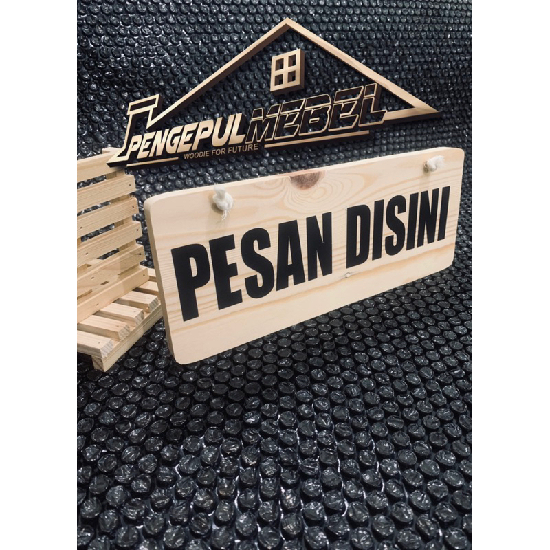 Jual Papan Penanda Tulisan PESAN DISINI "PESAN DISINI" | Shopee Indonesia