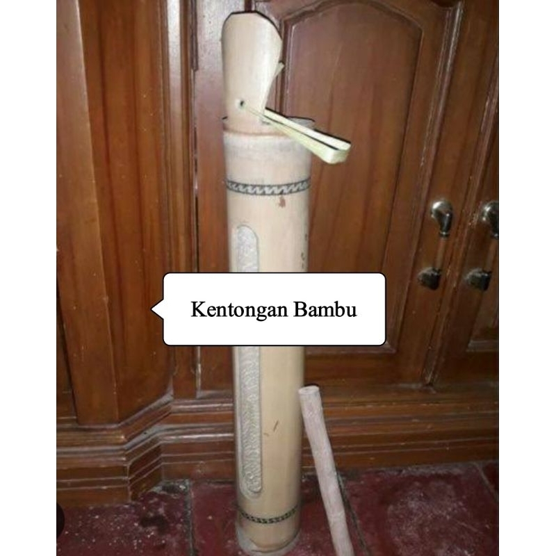 Jual Kentongan bambu alat kerajinan dan kesenian plus ukiran | Shopee ...