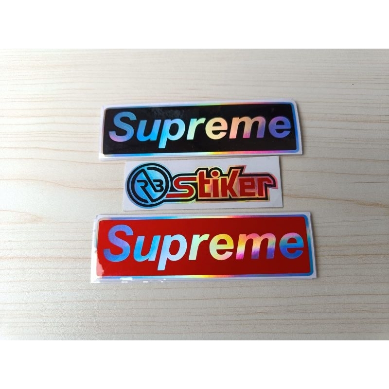 Jual Stiker supreme cutting sticker motor | Shopee Indonesia