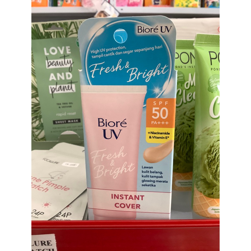 Jual BIORE UV oil control instant cover 30g SPF 50 PA+++ | Shopee Indonesia