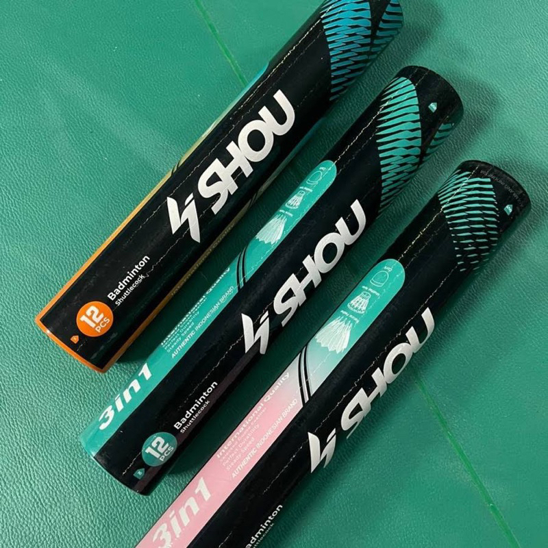 Jual Shuttlecock 3in1 SHOU Cock Badminton Tosca Orange Pink Kok ...