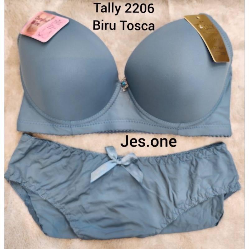 Jual Tally 2206 Bra Set Berkawat Busa Sedang 3/4 Cup B-C Kait 3 ...