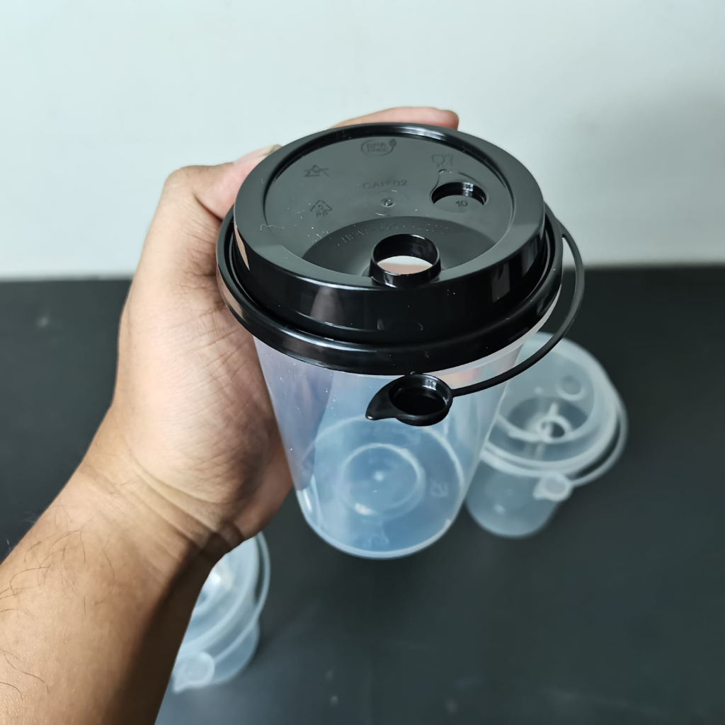 Jual Cup PP Injection 14 Oz + Lid Sambung / Cup Gelas Plastik Inject ...