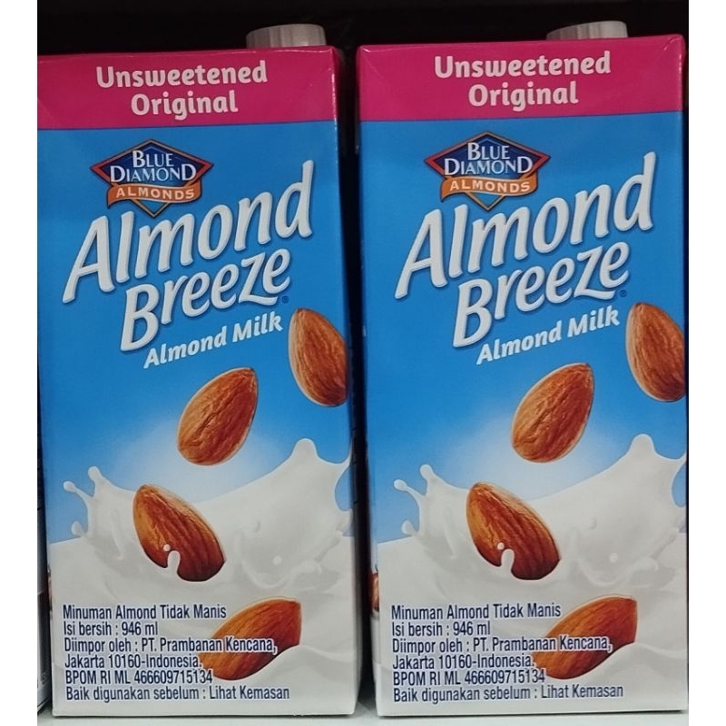 Jual Blue Diamond Almond Milk Unsweetened Original 946ml | Shopee Indonesia