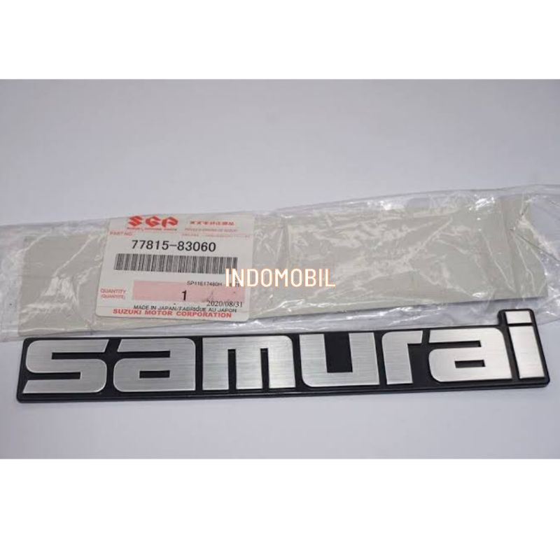 Jual Emblem Logo Samurai Suzuki Jimny Katana Sierra Caribian Original SGP | Shopee Indonesia