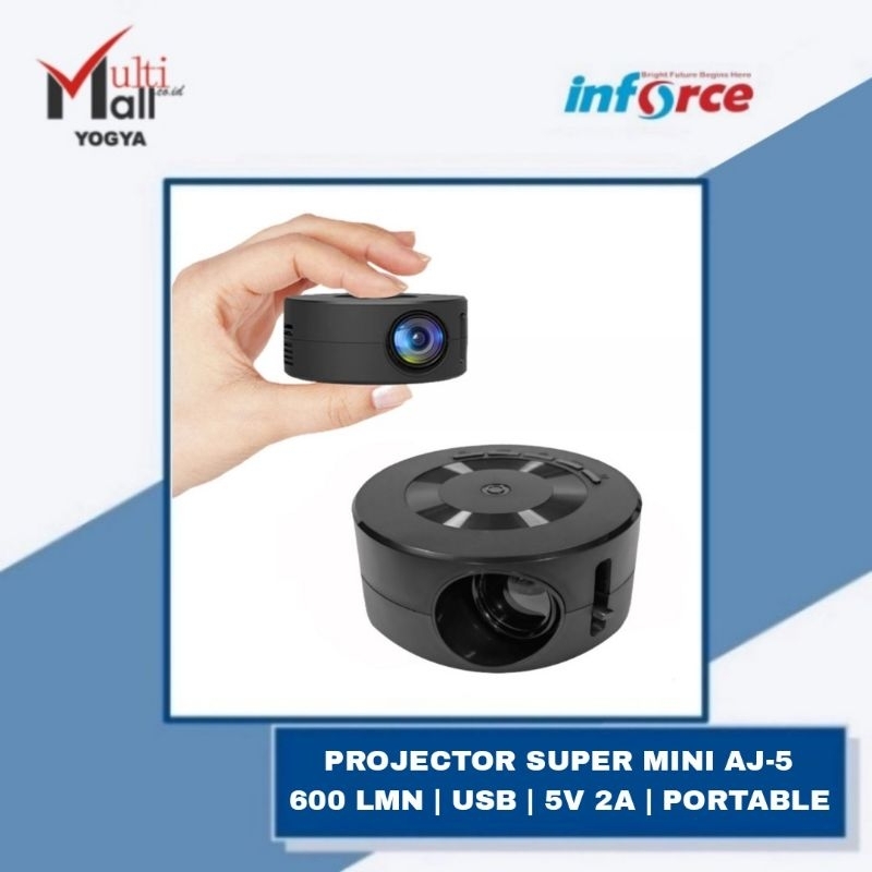 Jual Inforce Smart Projector Mini AJ-5 Full HD Portable HP Mirroring ...