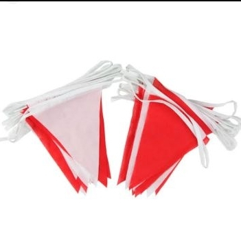 Jual SEGITIGA BANNER BENDERA MERAH PUTIH BANER 16 bendera 5m DEKORASI 17 AGUSTUS BUNTING ...