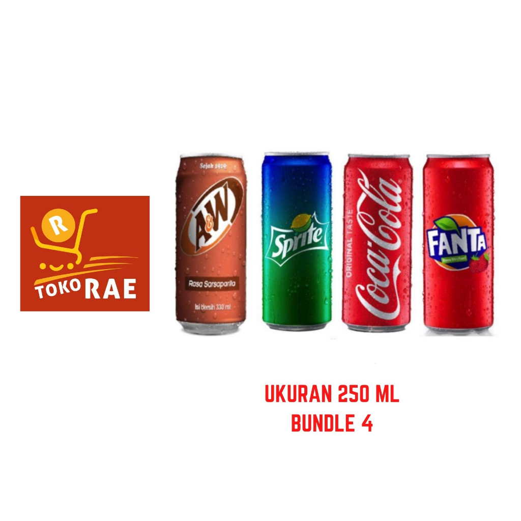 Jual Coca Cola can kaleng 250ML bundle 4pcs | Shopee Indonesia