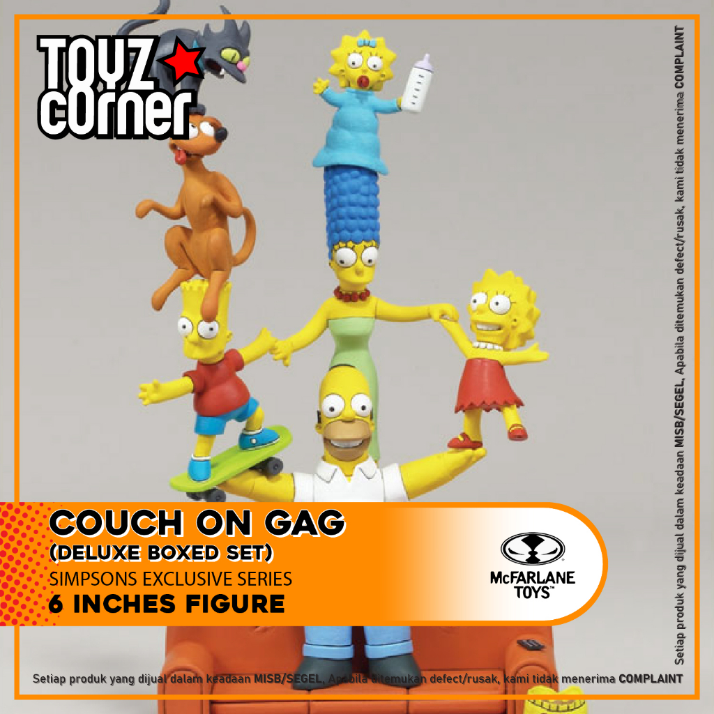 Jual Toyz Corner - Mcfarlane Toys The Simpsons Family Couch Gag Deluxe ...
