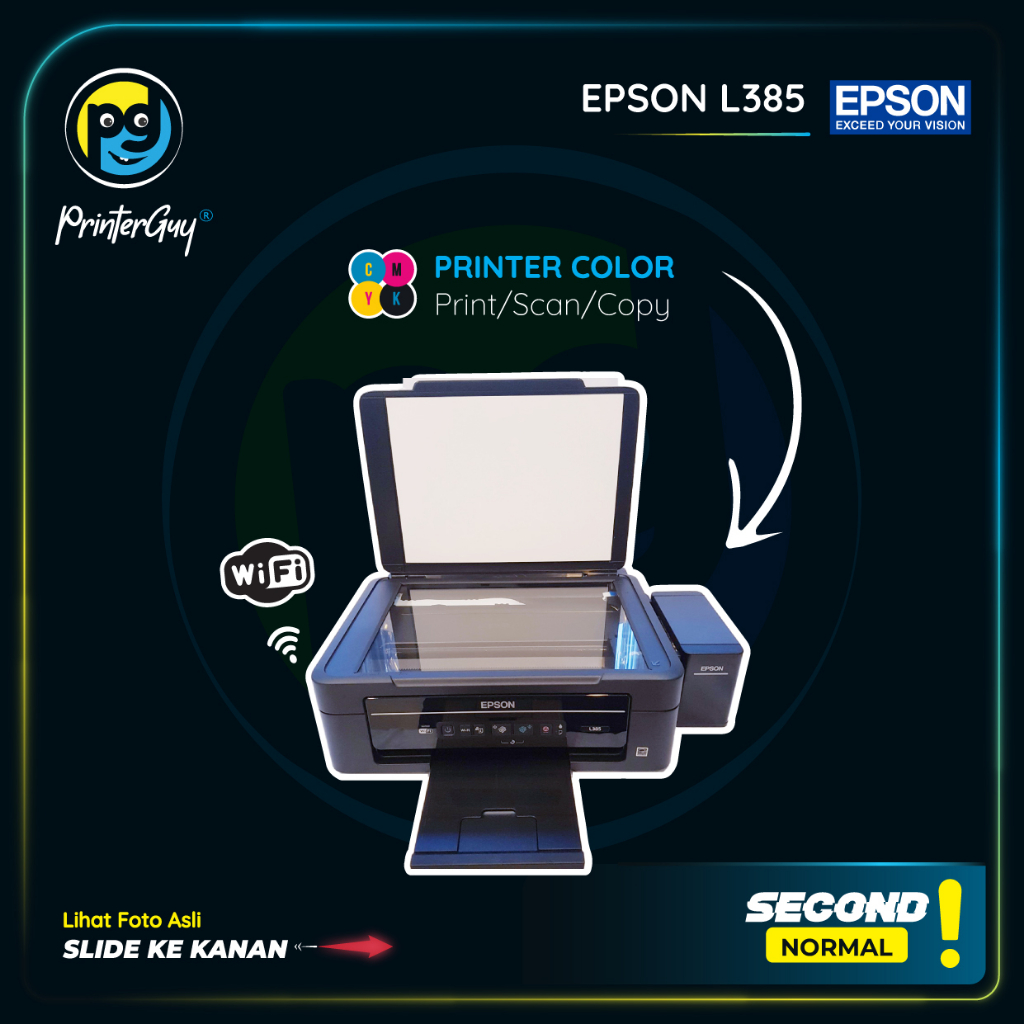 Jual Printer Warna EPSON L385 Print Scan Copy Color – WIFI cetak via HP ...