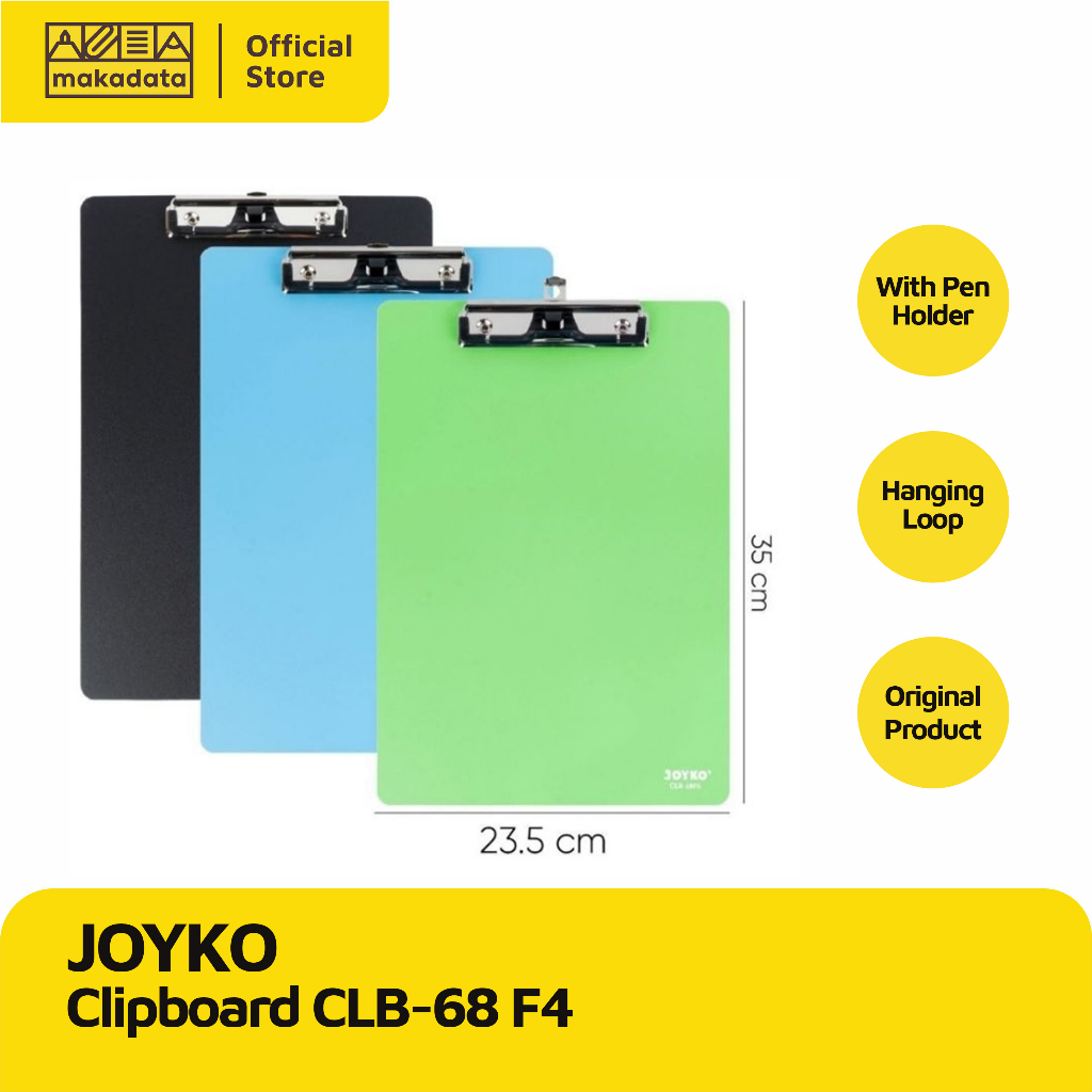 Jual CLIPBOARD / ALAS UJIAN JOYKO FOLIO CLB-68 MURAH | Shopee Indonesia