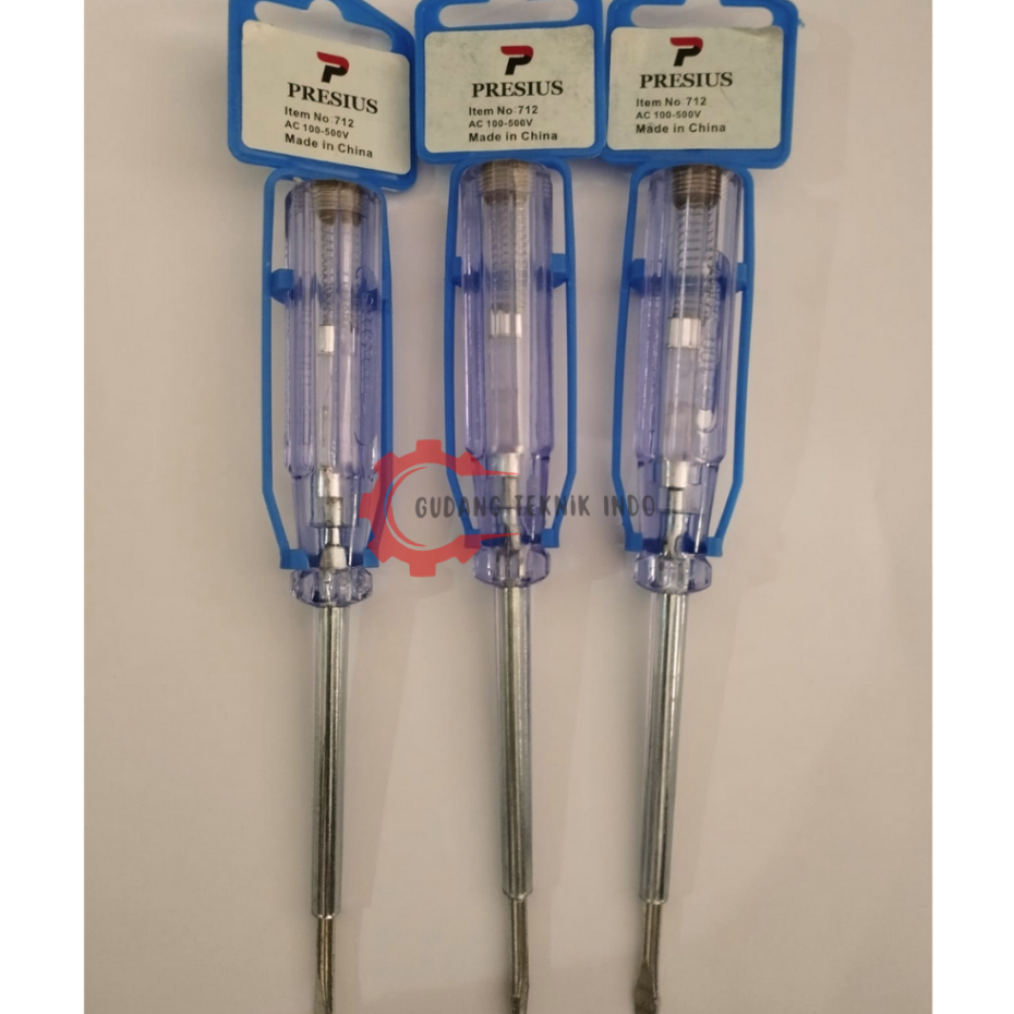 Jual PRESIUS Tespen Listrik Tipe 712 / Tespen Besar Obeng AC 100 - 500V ...
