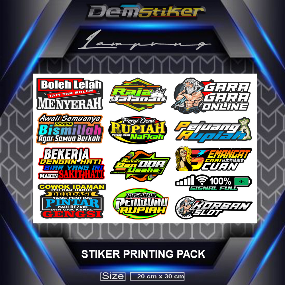 Jual Stiker Pack Viral Stiker Pack Kata Kata Gaul Stiker keren ...