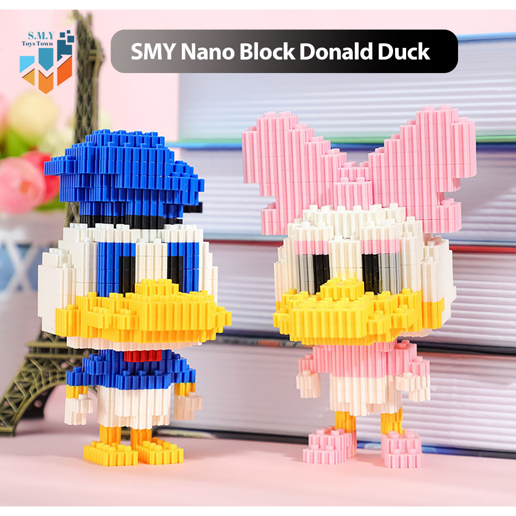 Jual SMY Toystown Nano Blocks Donald Daisy Desy Duck 3D Model, Mainan ...