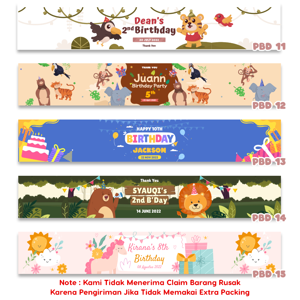 Jual Paperbelt Birthday Bento Box Ulang Tahun A3 | Label Bento Ulang ...