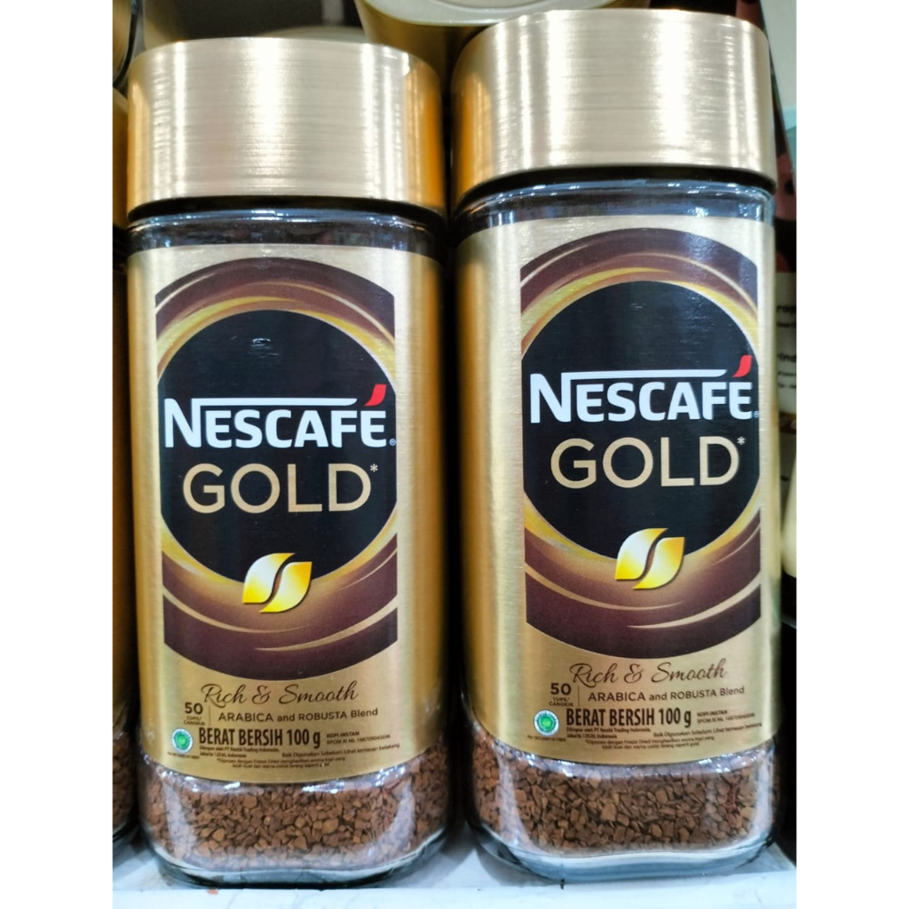 Jual Nescafe Gold Jar Coffee Kopi Toples Kaca Arabica & Robusta Blend ...