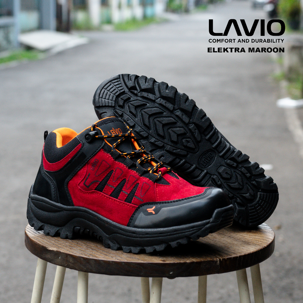 Jual Lavio Sepatu Safety Pria Ujung Besi proyek Safety Boots Anti Licin ...