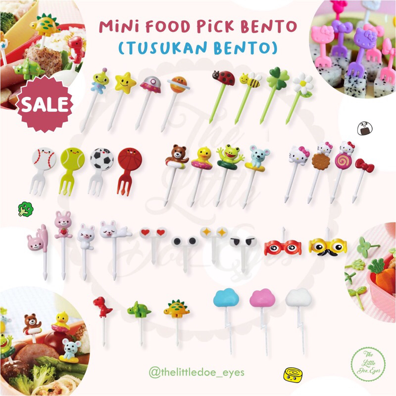 Jual [READY] Bento’s Mini Food Pick (Tusukan Bento) — NEW arrivals ...