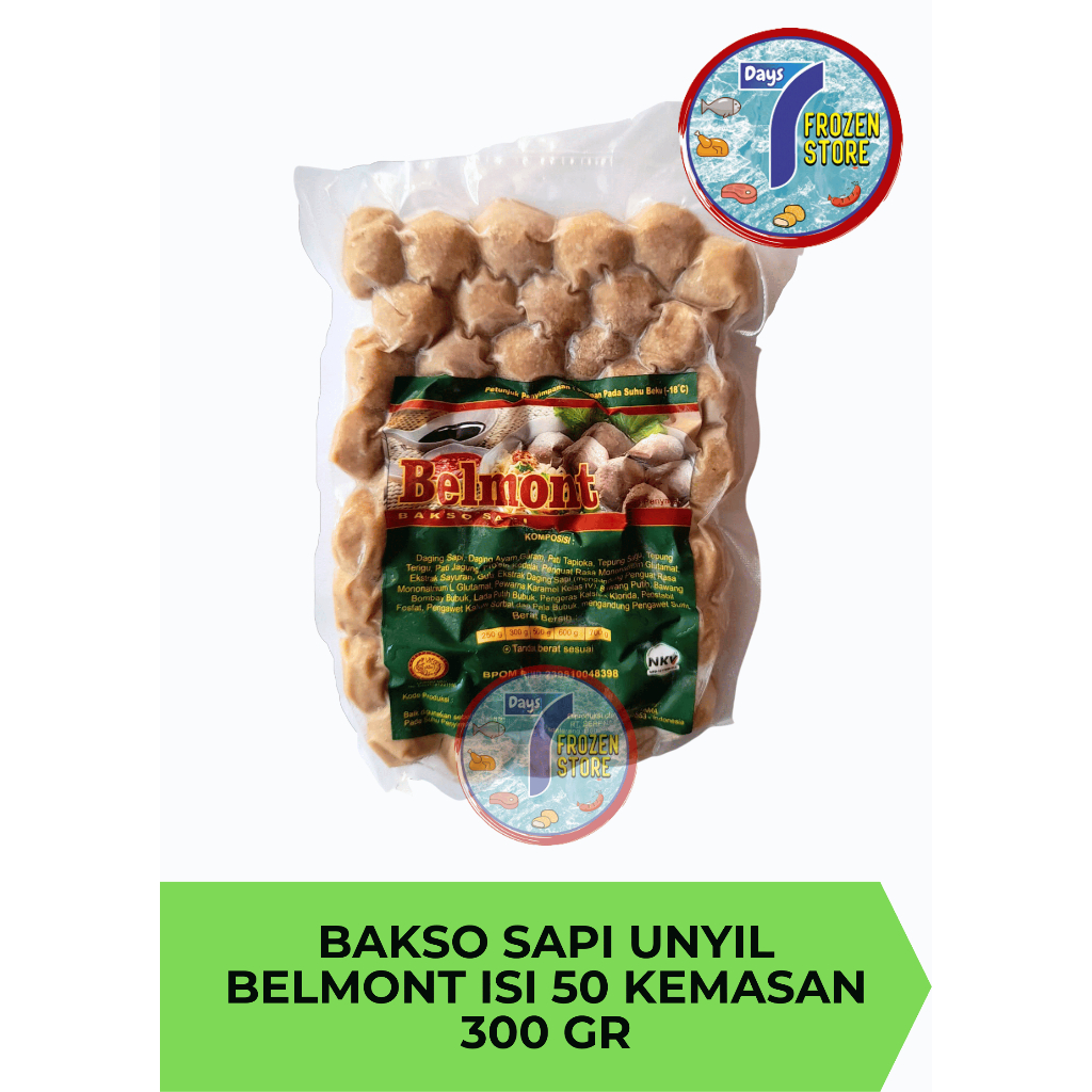 Jual Bakso Sapi Unyil Belmont isi 50 kemasan 300 gr | Shopee Indonesia