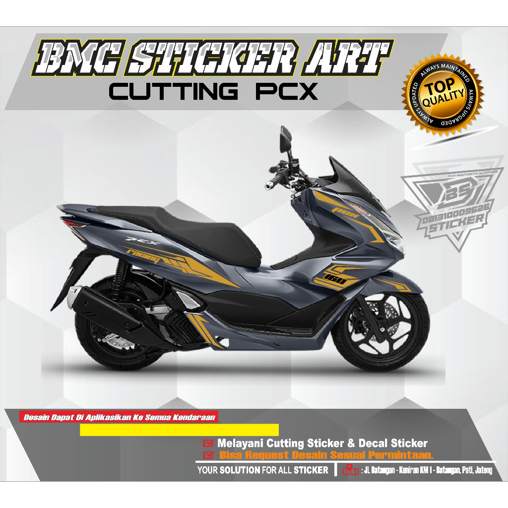 Jual STICKER CUTING HONDA PCX OLD/NEW 01 -STICKER VARIASI MOTOR ...