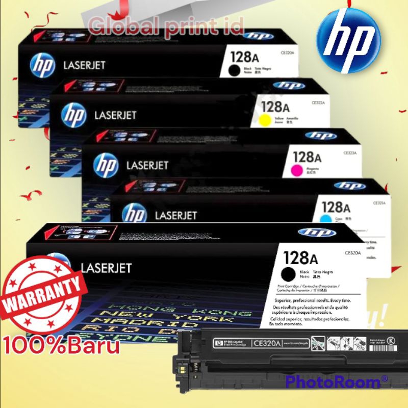 Jual Toner Hp 128A black color cartridge laserjet printer cp1525 cm1415 ...