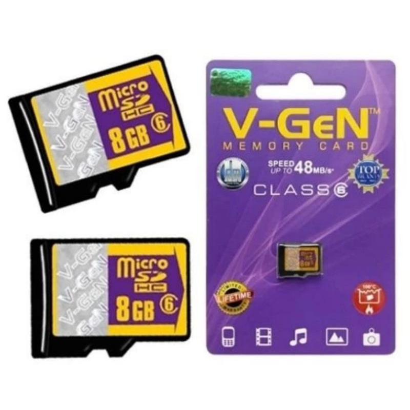 Jual Memory Card VGEN V-Gen Micro SD Class 6 4GB 8GB 16GB 32GB ORI ...