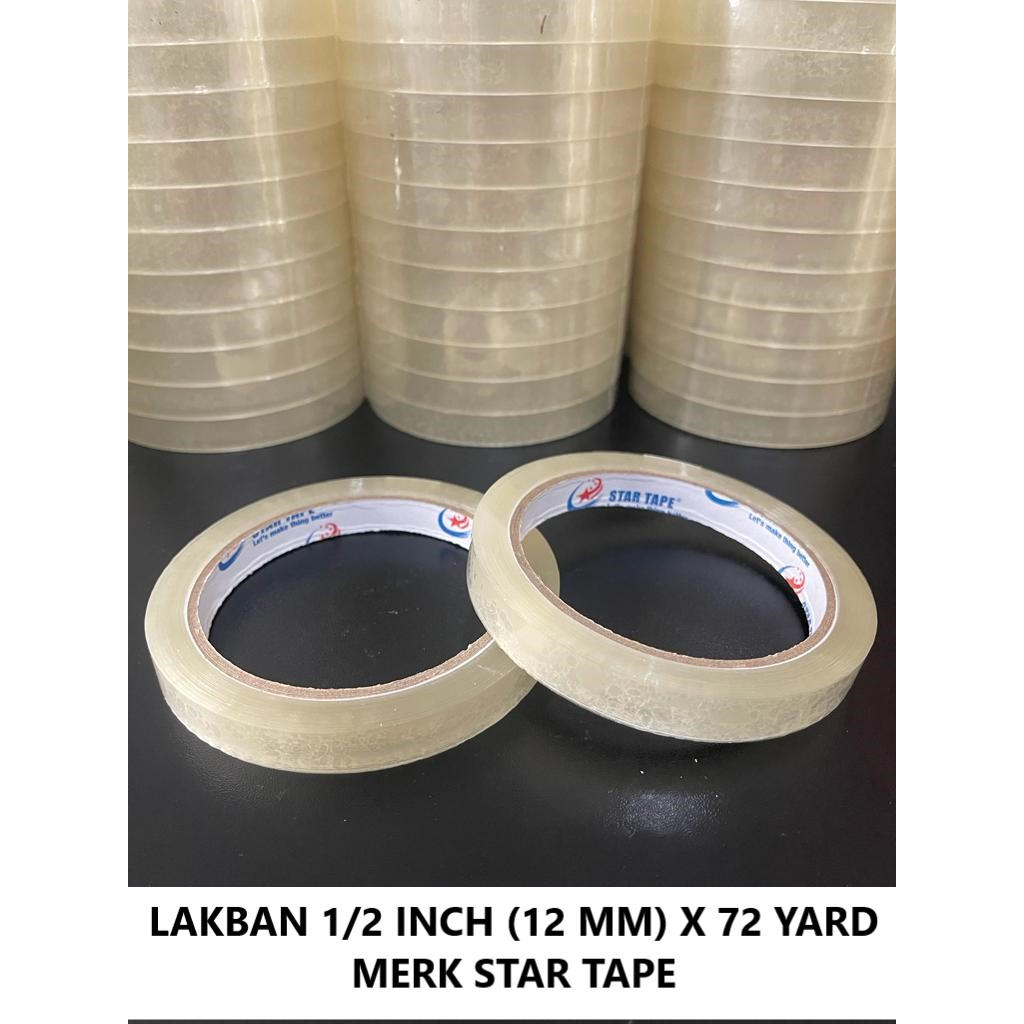 Jual Lakban 1/2 inch x 72 yard / solasi / isolasi 12mm / isolatip ...