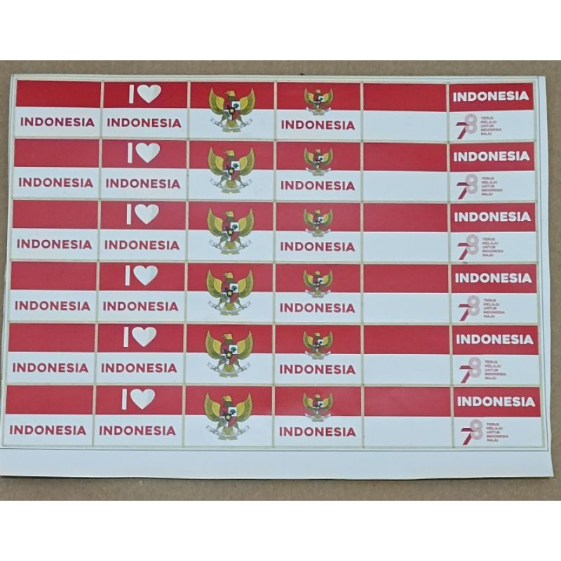 Jual stiker Indonesia isi 36 pcs | Shopee Indonesia