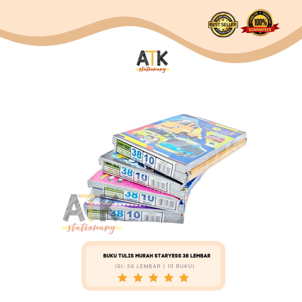 Jual Buku Tulis 38 Lembar Murah Merek STARYESS / You By Kiky / SA 38 Ukuran Kwarto atk | Shopee ...